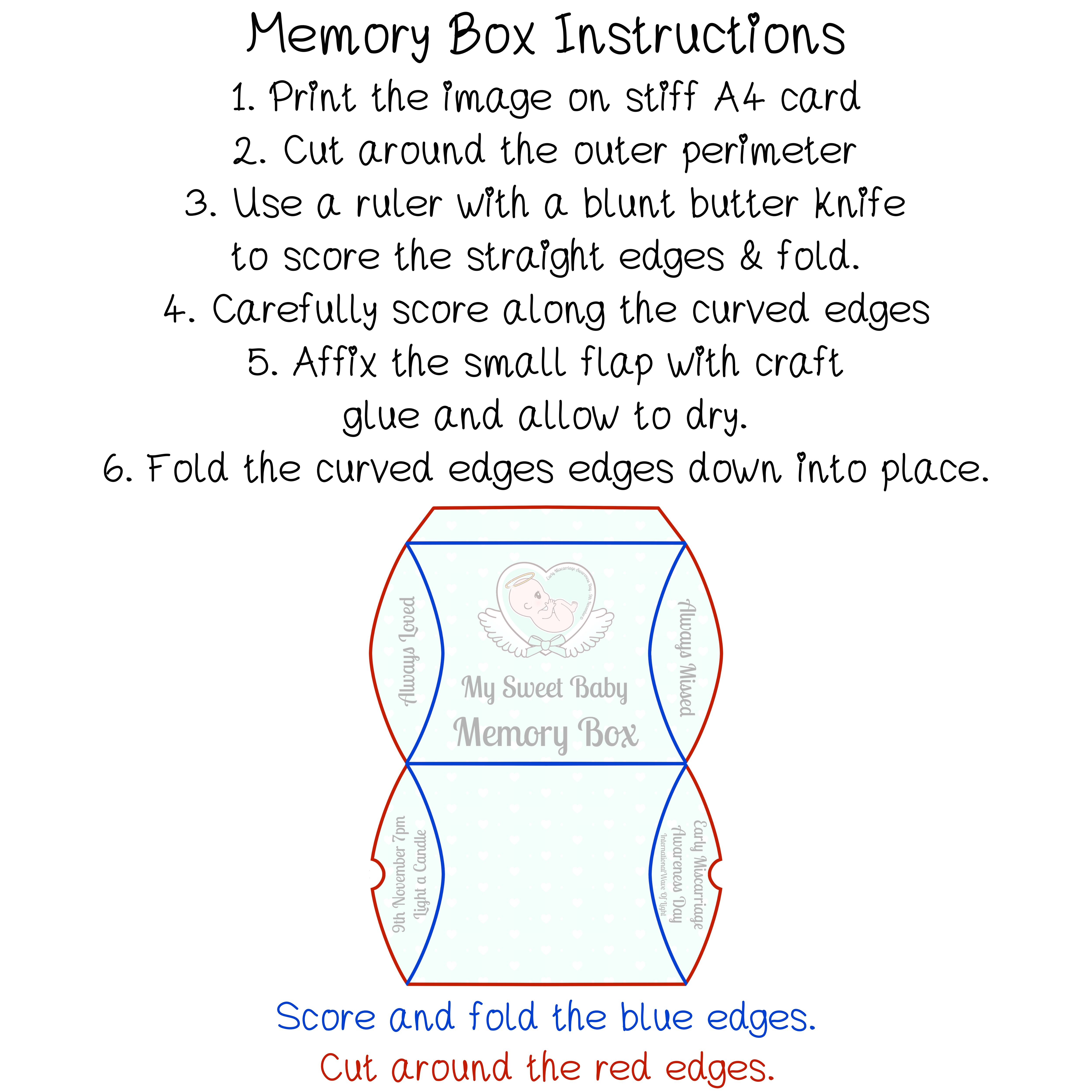 Build A Memory Box – Early Miscarriage Awareness Day