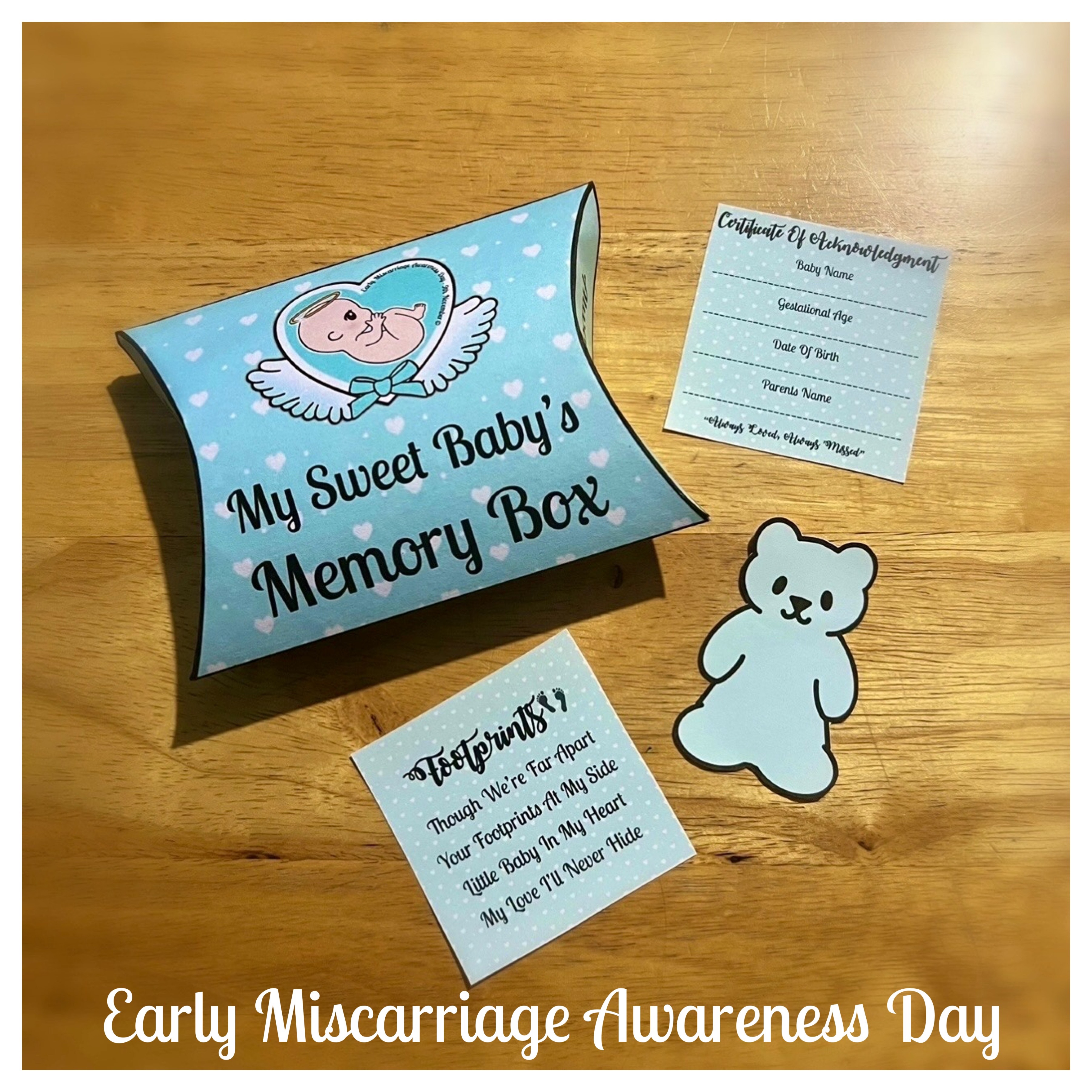 Build A Memory Box – Early Miscarriage Awareness Day